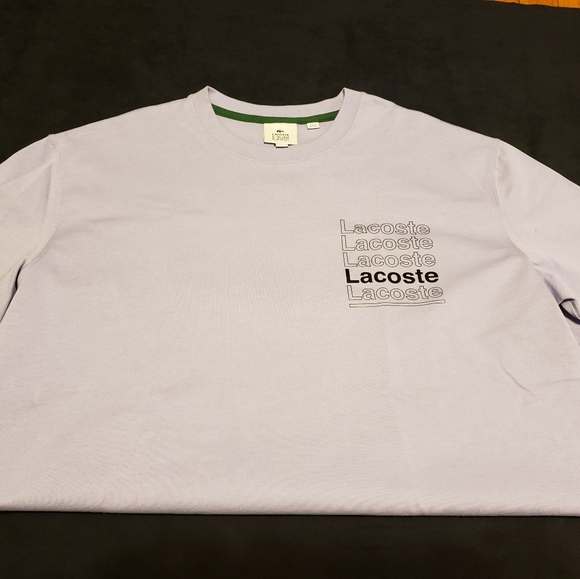 Lacoste | Shirts | Mens Short Sleeve Lacoste Heavy Texture Shirt Size L ...